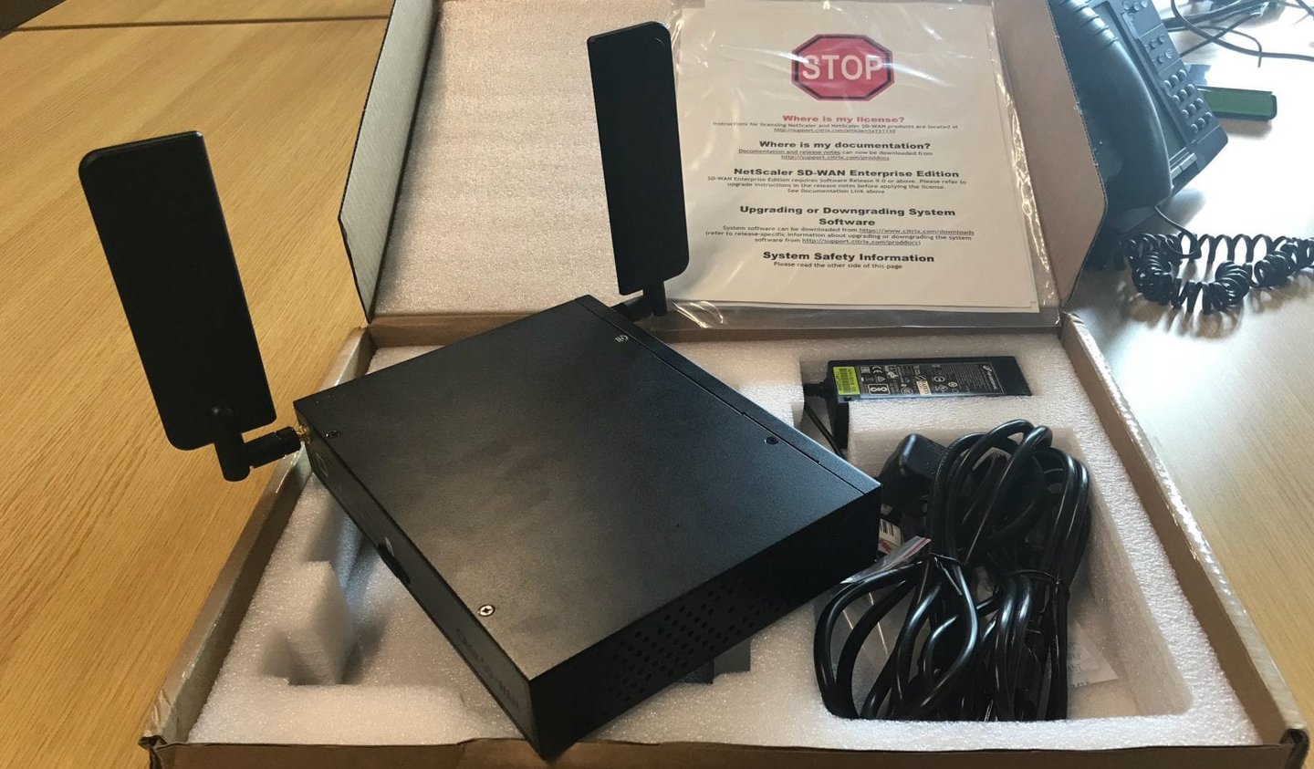 Unboxing the Citrix NetScaler SD-WAN 210 LTE
